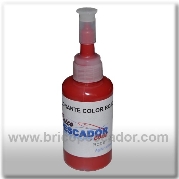 Colorante básico rojo para vinilo liquido Brico pesca, tu pasión